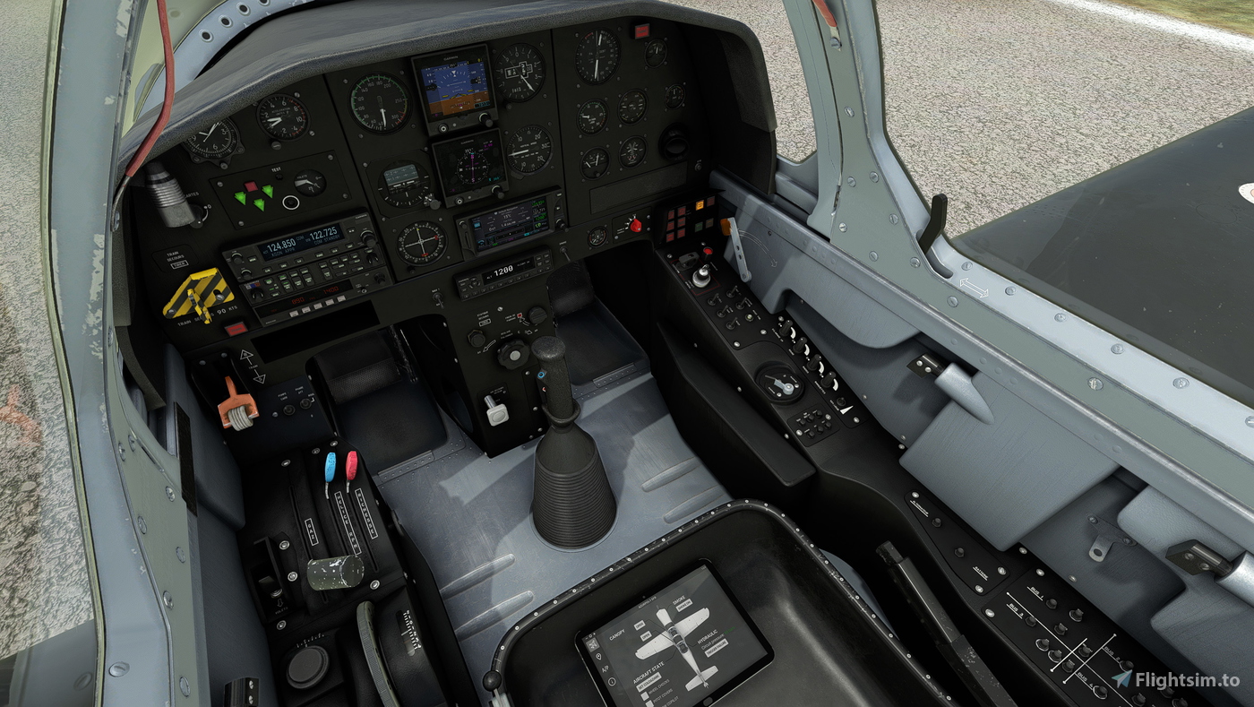 Black panel and consoles for Azurepoly TB30 for Microsoft Flight ...