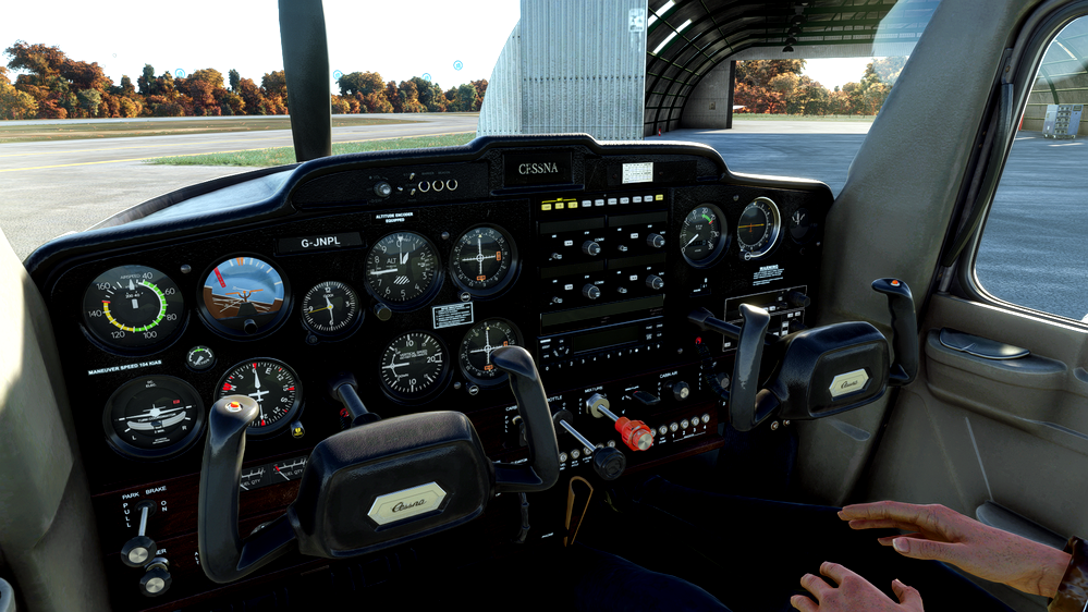 Black/Dark Wood Panel - Cessna 152 for Microsoft Flight Simulator | MSFS