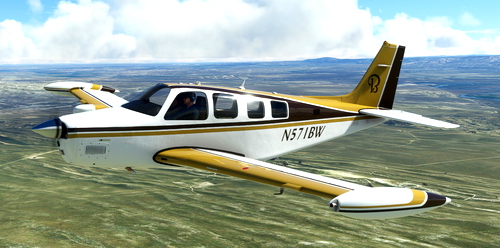 Black Square Analog A36 Bonanza That 70s Look for Microsoft Flight ...