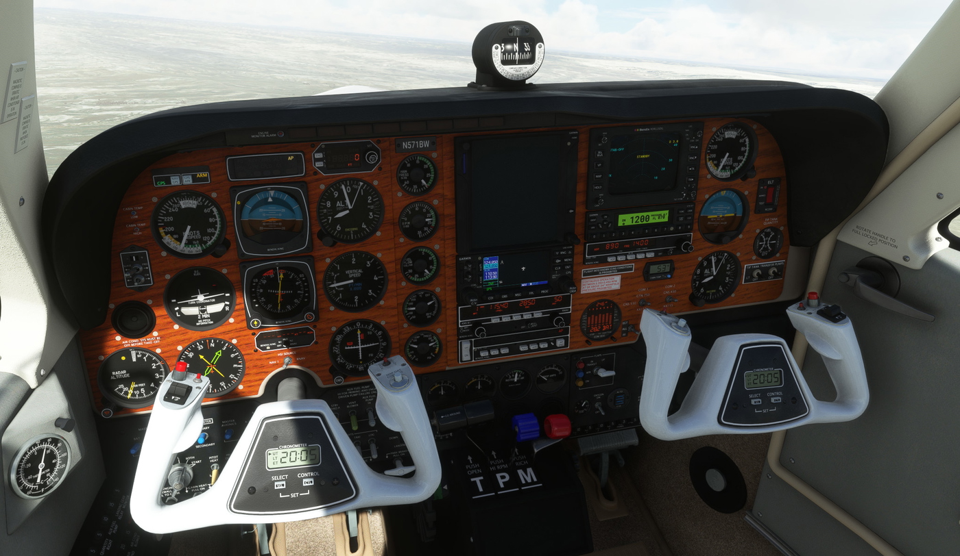 Black Square Analog A36 Bonanza That 70s Look for Microsoft Flight ...