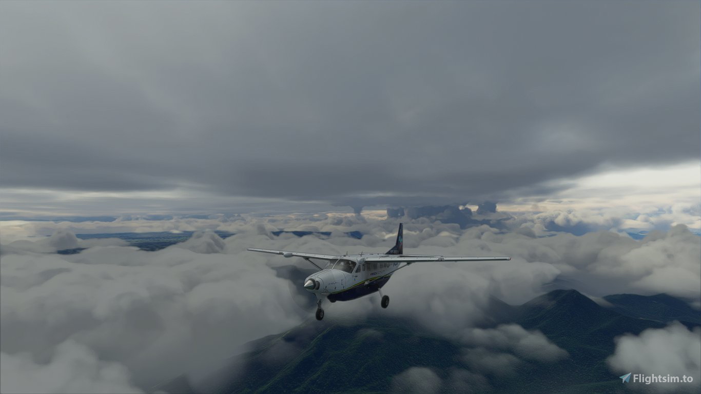 Black Square C208 AZUL CONECTA Livery for Microsoft Flight Simulator | MSFS