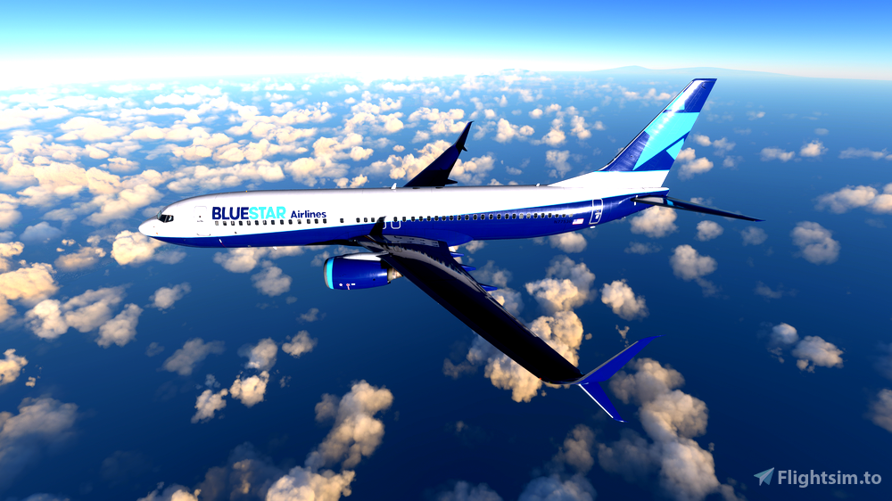 BlueStar Airlines Boeing 737-800 (N77530 - 2022) for Microsoft Flight ...
