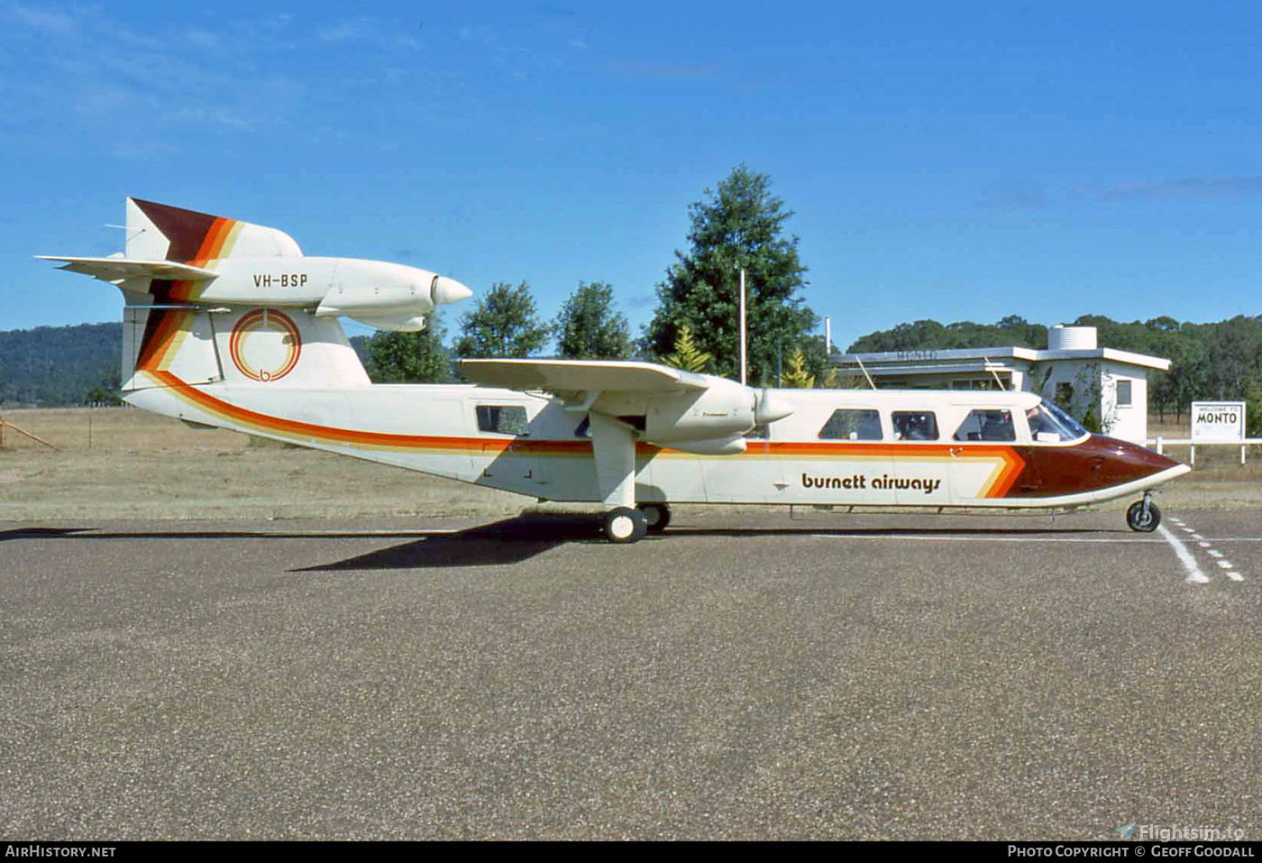 BN2A MK111 Trislander repaint in Burnett Airways VH-BSP Livery for ...