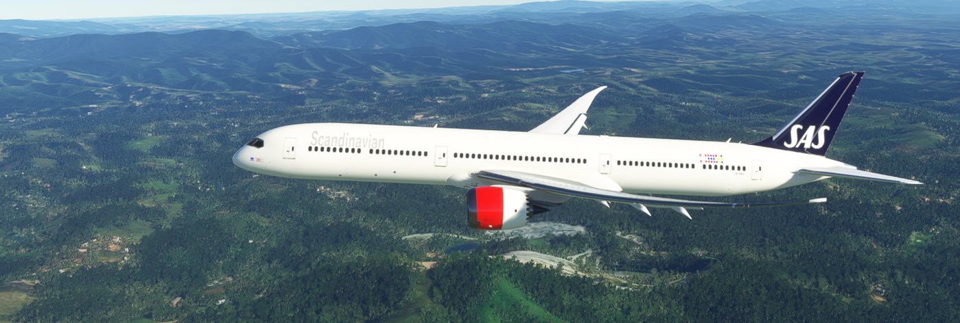 Boeing 787-10 Scandinavian airlines 2000 livery for Microsoft Flight ...