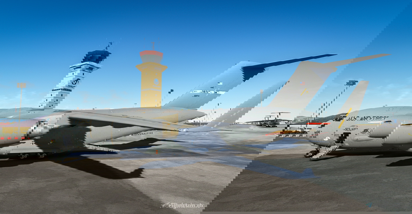 BOEING C17 TRAVIS "Spirit of Solano" 60TH 349TH AMW 66154 BEE LINERS ...