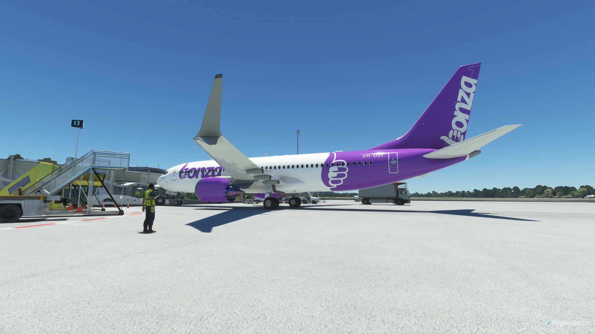 Bonza 737 Max 8 (VH-UJT; Bredok Max 8) for Microsoft Flight Simulator ...