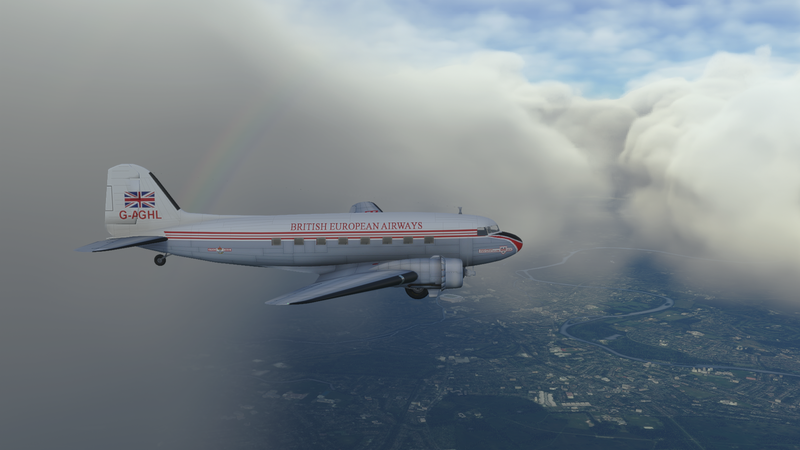 British European Airways DC3 G-AGHL for Microsoft Flight Simulator | MSFS