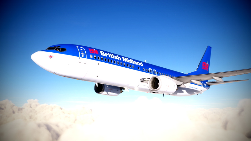 British Midland (G-OBMG) | PMDG 737-800 | Into the Blue Simulations for ...