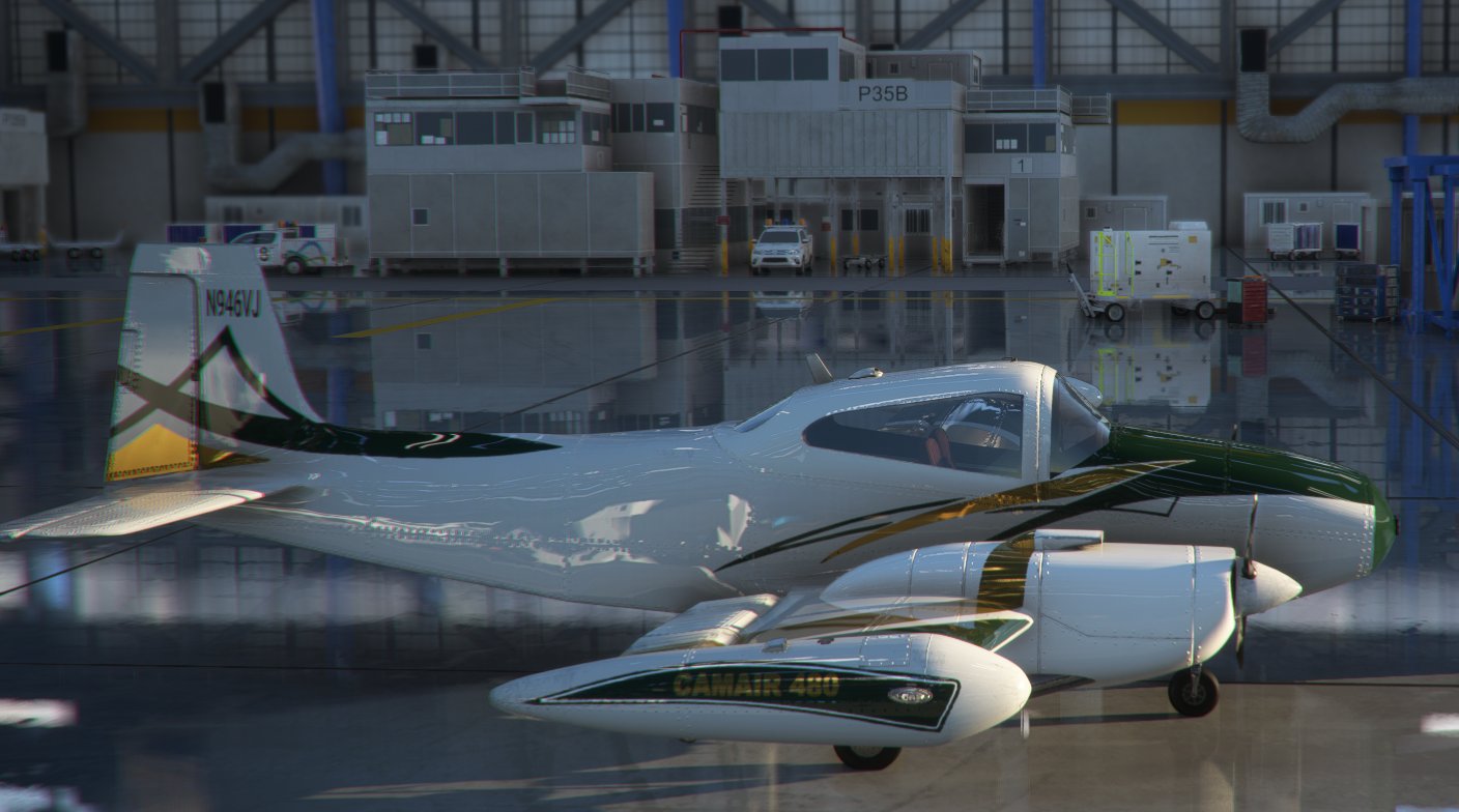 Hangar Studios 713 - Camair 480 Twin Navion for Microsoft Flight ...