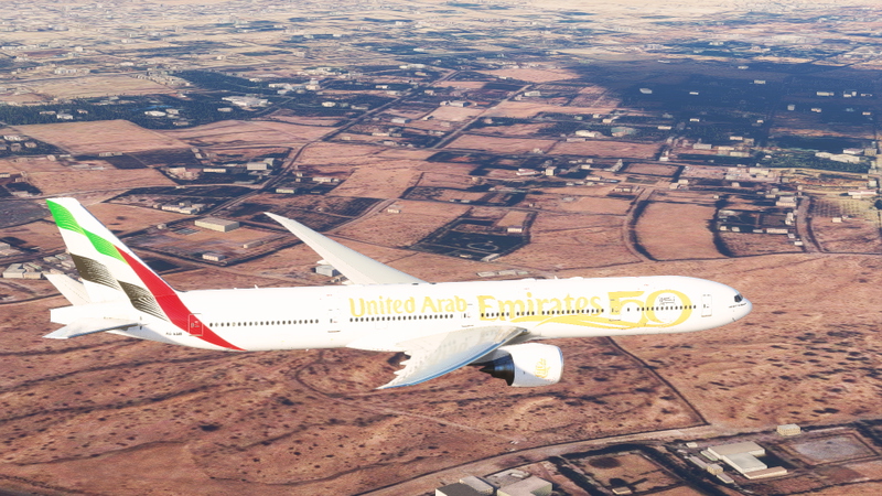 CS B777-300ER Emirates 'Year of the Fiftieth' New Tail for Microsoft ...