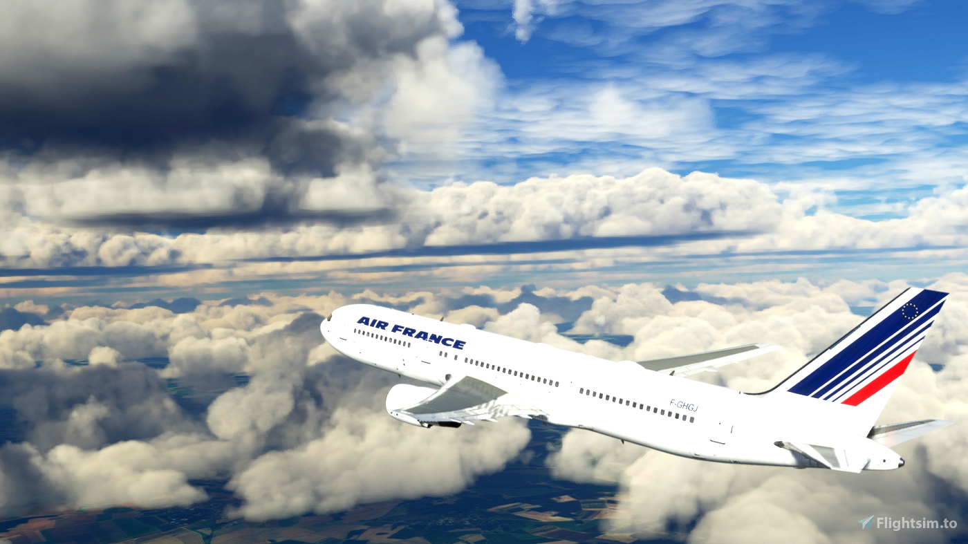CaptainSim Boeing 767-300ER Air France F-GHGJ for Microsoft Flight ...