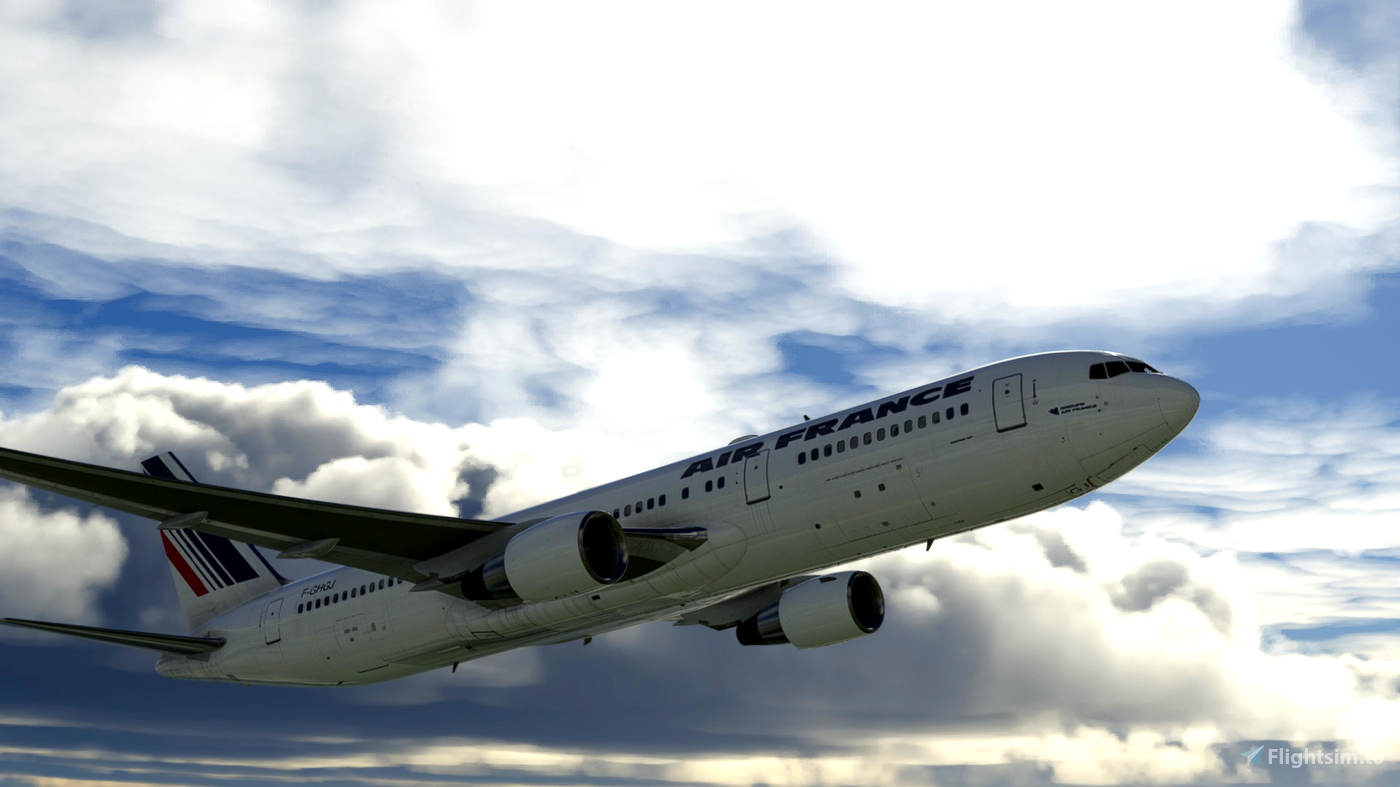 CaptainSim Boeing 767-300ER Air France F-GHGJ for Microsoft Flight ...