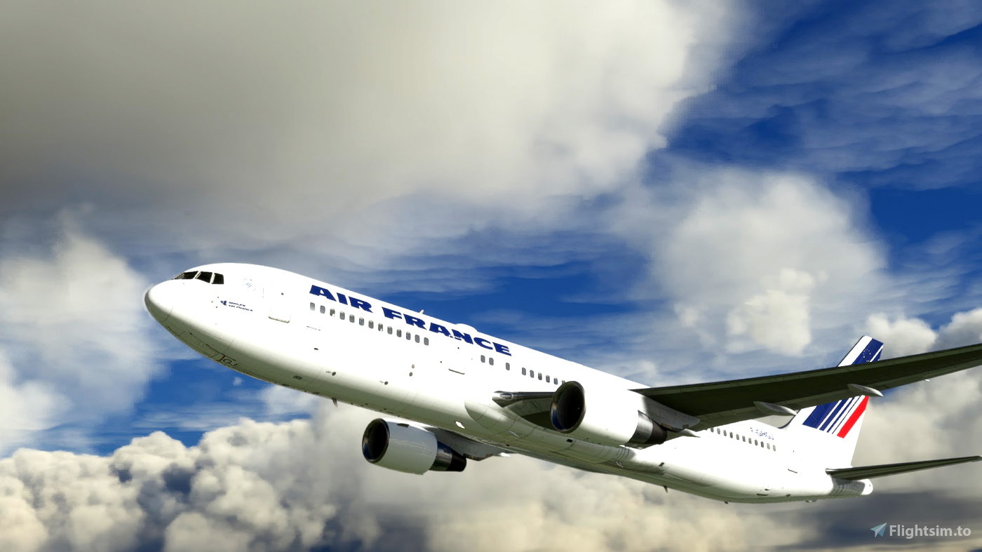CaptainSim Boeing 767-300ER Air France F-GHGJ for Microsoft Flight ...