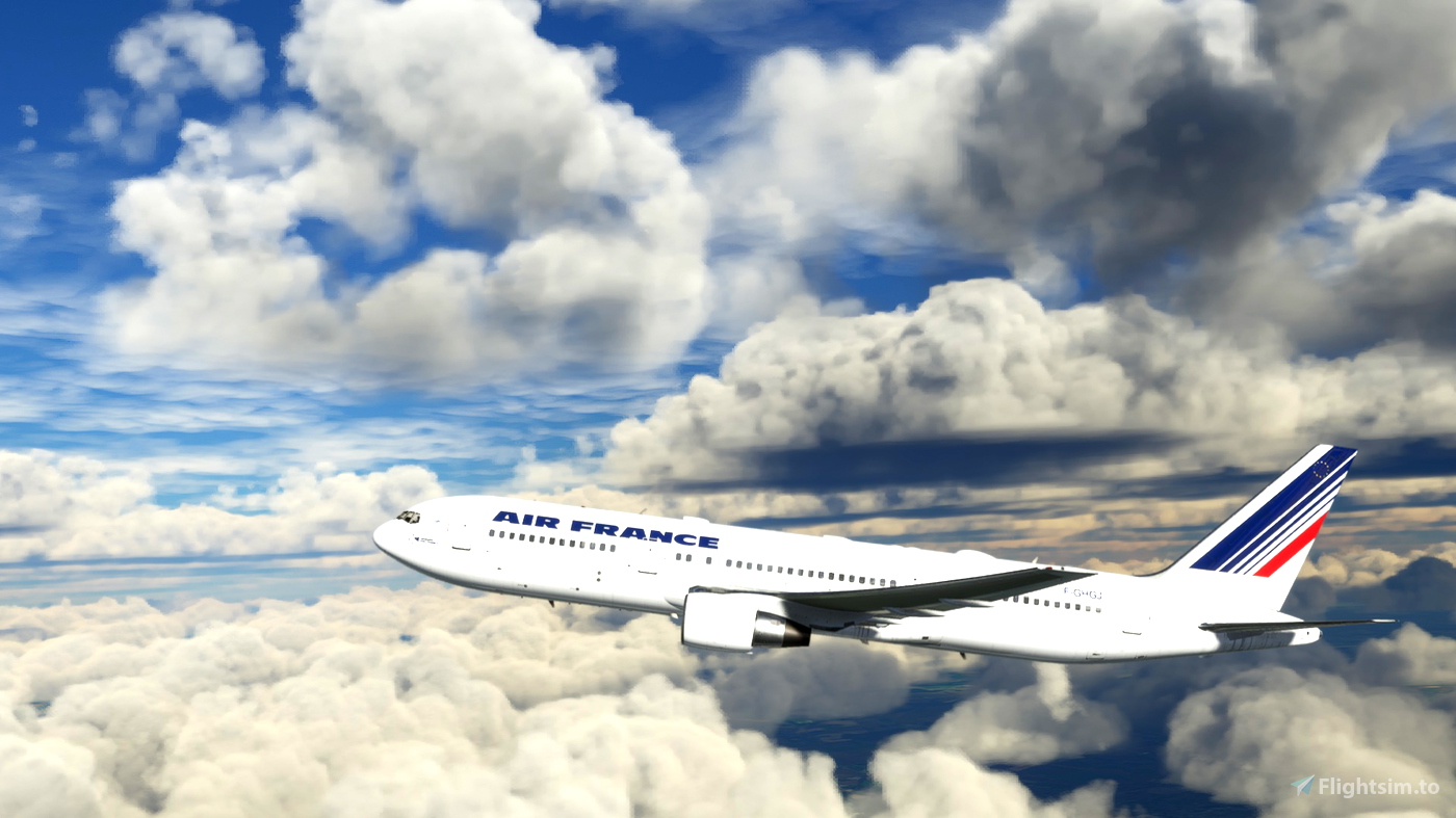 CaptainSim Boeing 767-300ER Air France F-GHGJ for Microsoft Flight ...