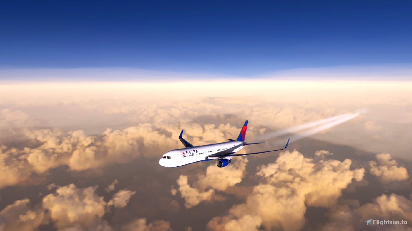 CaptainSim Boeing 767-300ER Delta Airlines N175DN for Microsoft Flight ...