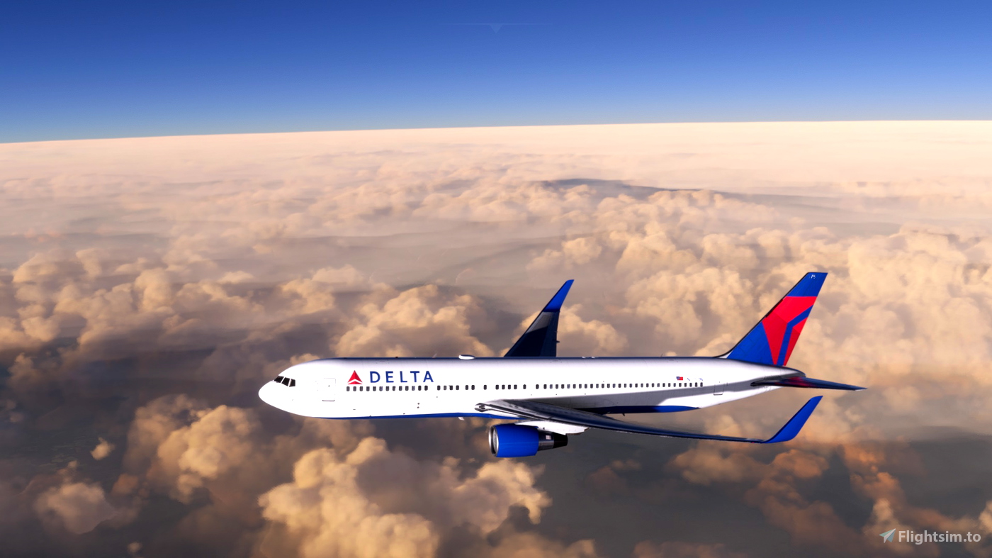 CaptainSim Boeing 767-300ER Delta Airlines N175DN for Microsoft Flight ...