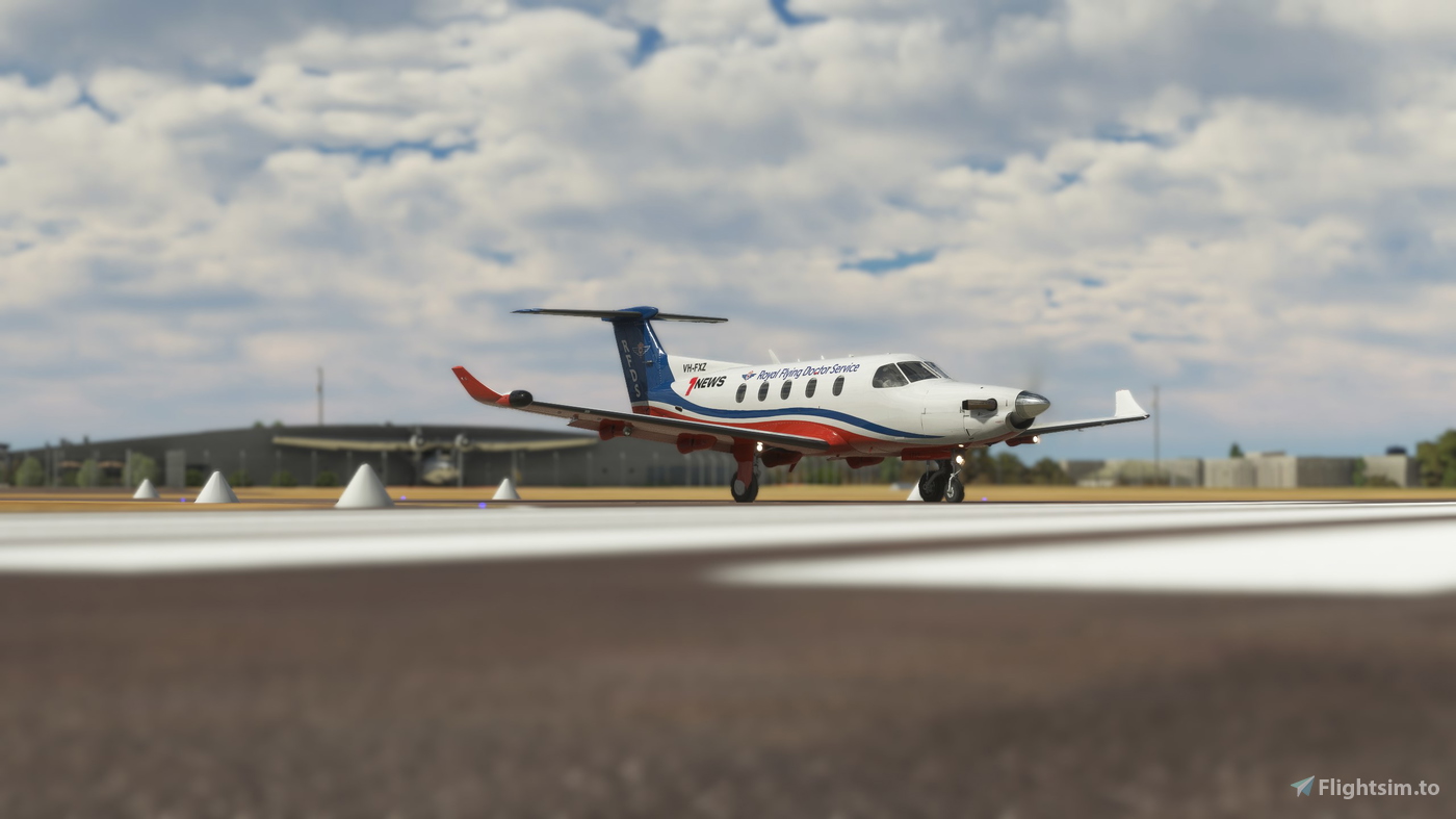 Carenado PC12 - RFDS 7News Livery für Microsoft Flight Simulator | MSFS