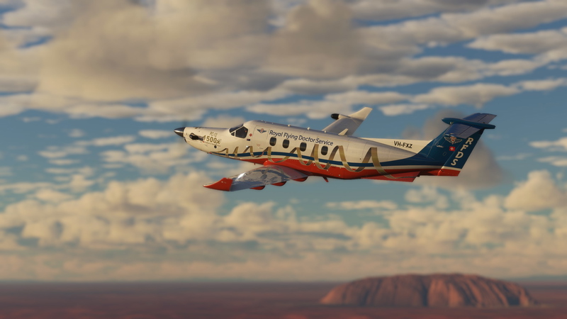 Carenado PC12 RFDS Special Edition (VH-FXZ) for Microsoft Flight ...