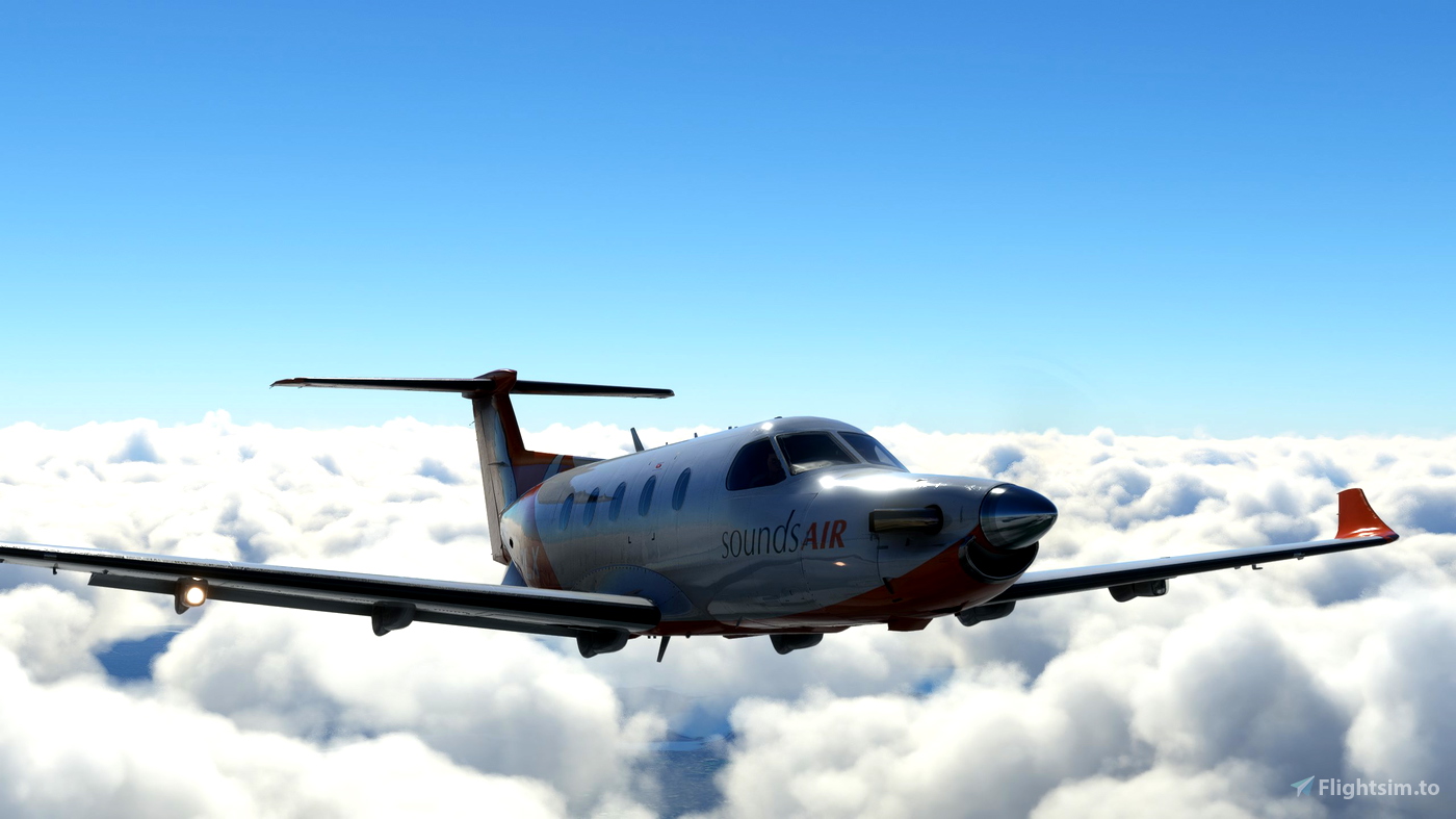 Carenado PC12 - Sounds Air Livery ZK-PLX » Microsoft Flight Simulator