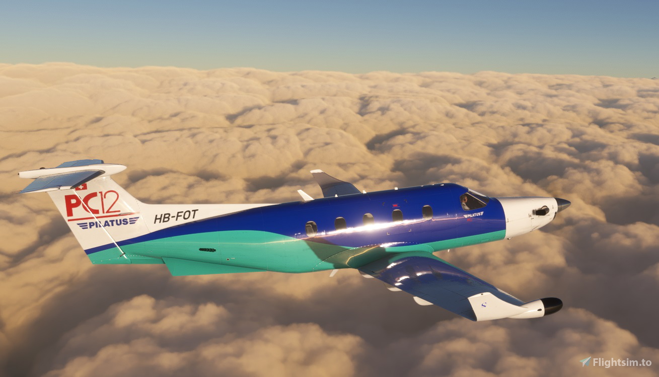 [Carenado] Pilatus PC-12 HB-FOT for Microsoft Flight Simulator | MSFS