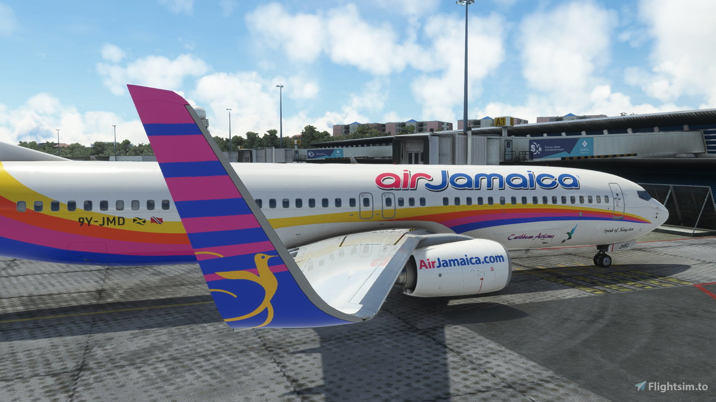 Caribbean Airlines "Air Jamaica" PMDG 737-800 (9Y-JMD) for Microsoft ...