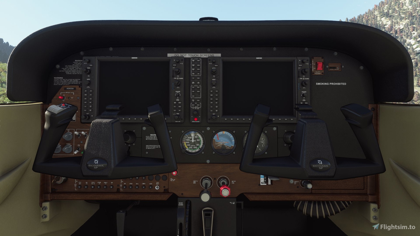 Cessna 172 G1000 Wood Panel for Microsoft Flight Simulator | MSFS