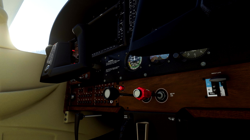 Cessna 172 G1000 Wood Panel for Microsoft Flight Simulator | MSFS