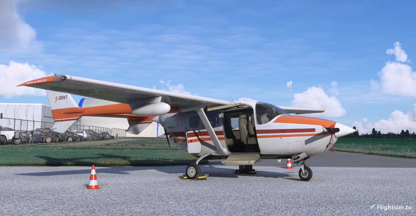Cessna 337H Super Skymaster with Canadian registration C-GBWT flown by ...