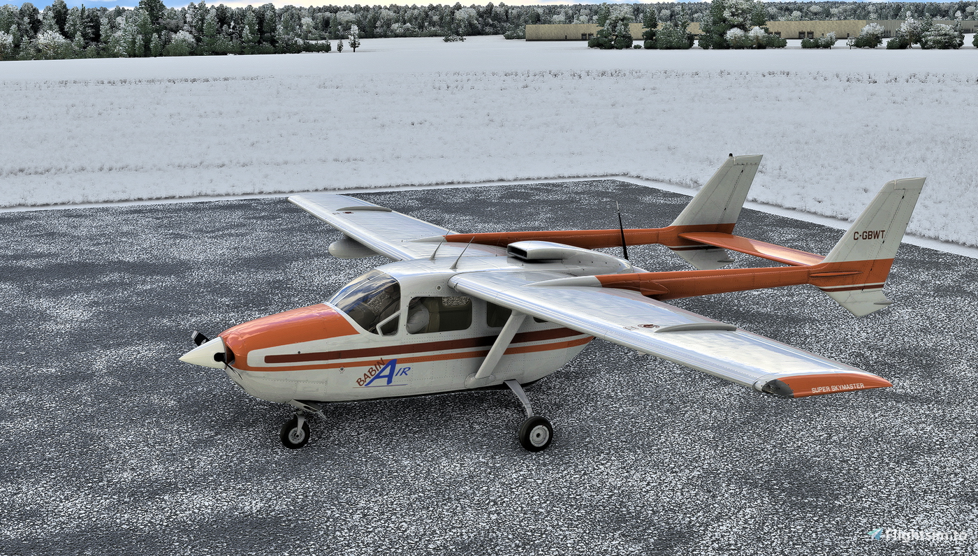 Cessna 337H Super Skymaster with Canadian registration C-GBWT flown by ...