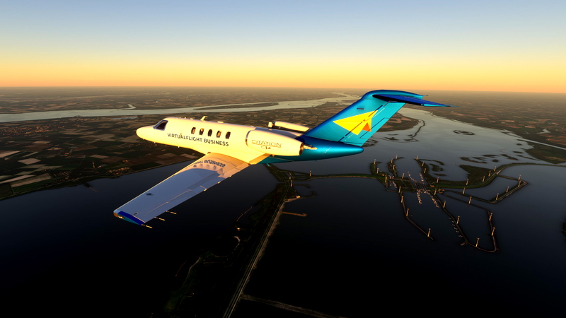 Cessna Citation CJ4 with Working Title Mod - VirtualFlight Business Livery pour Microsoft Flight ...