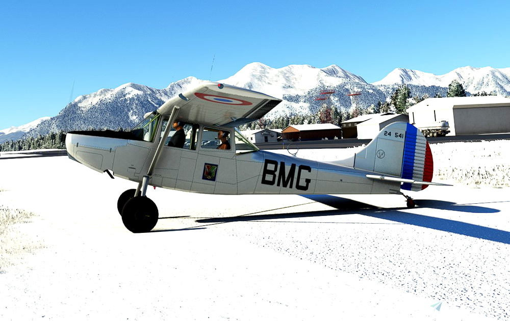 Cessna L19 Bird Dog BMG with tundra / bush wheels 对于 Microsoft Flight ...