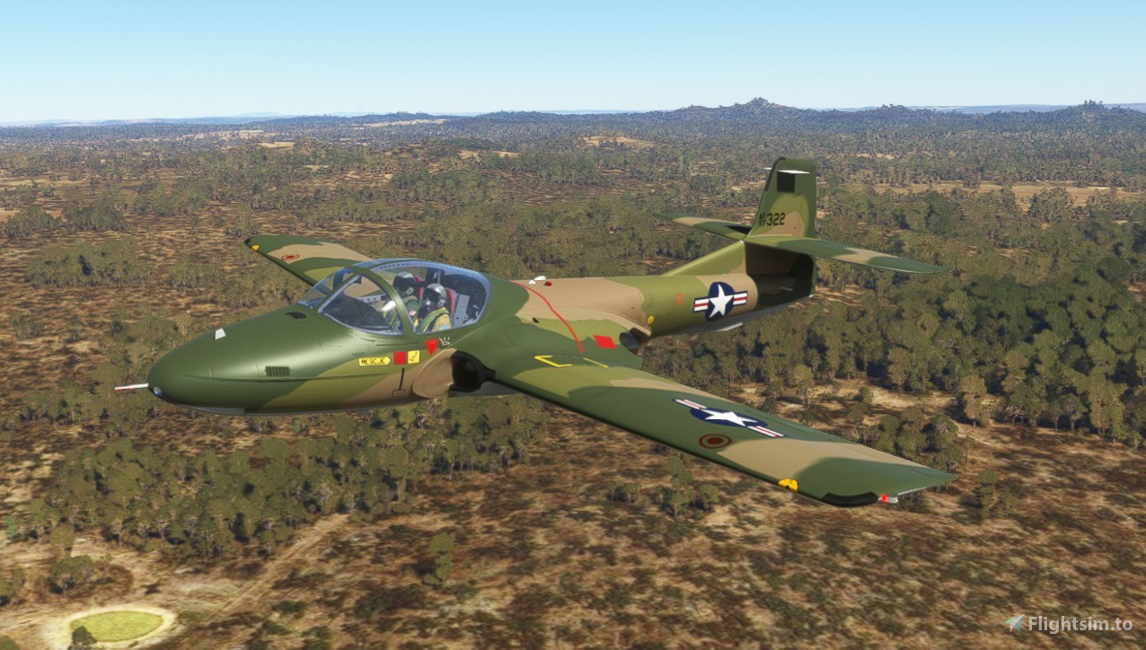 Cessna T-37B USAF 57322. for Microsoft Flight Simulator | MSFS