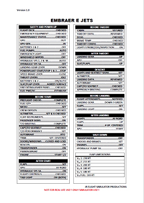 Boeing 787 Checklist for Microsoft Flight Simulator | MSFS