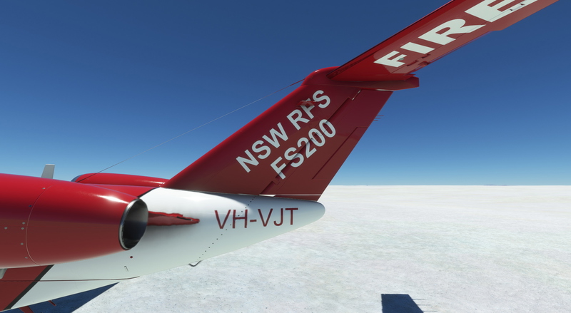 Citation CJ4 NSW RFS FireScan 200 for Microsoft Flight Simulator | MSFS