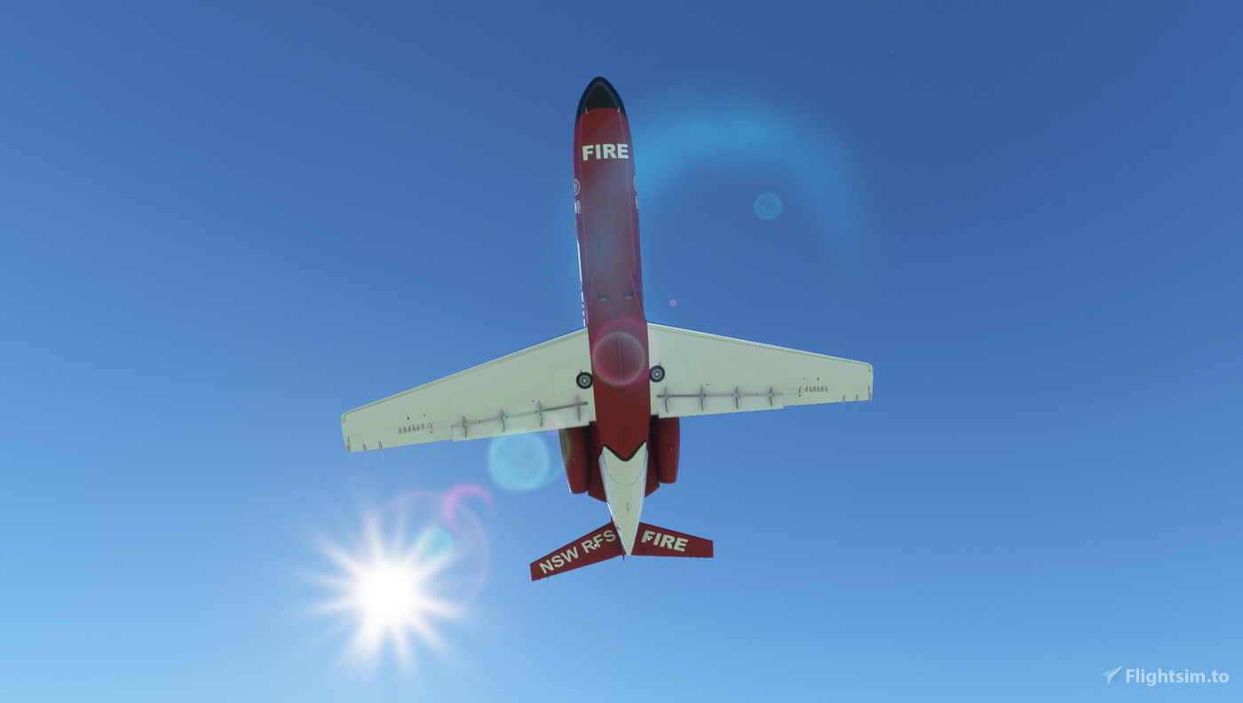 Citation CJ4 NSW RFS FireScan 200 for Microsoft Flight Simulator | MSFS