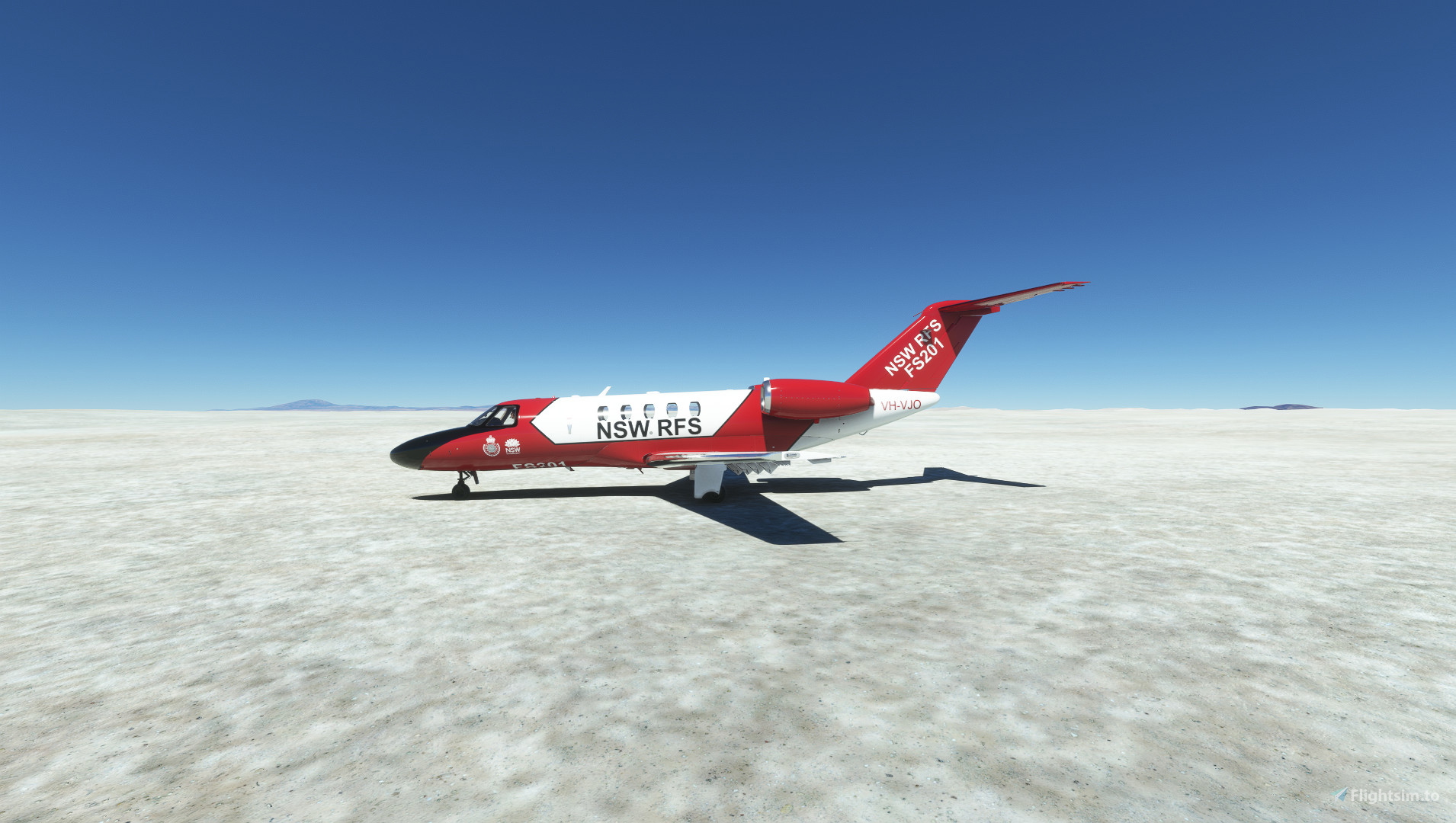 Citation CJ4 NSW RFS FireScan 201 for Microsoft Flight Simulator | MSFS