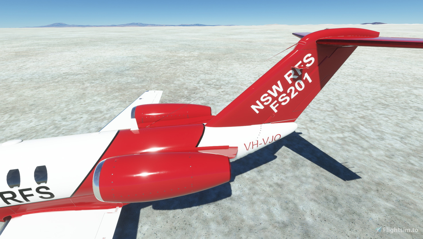 Citation CJ4 NSW RFS FireScan 201 for Microsoft Flight Simulator | MSFS