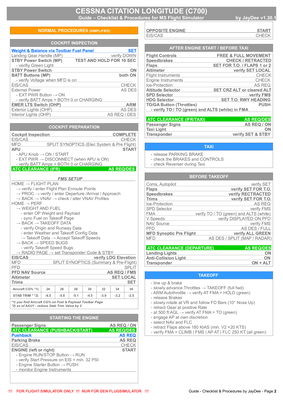 EMB E-Jet 170/175 - Checklist & Procedures for Microsoft Flight ...