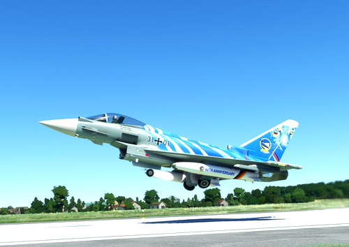 CJ Simulations Typhoon Bavarian Tiger 31+01 for Microsoft Flight ...