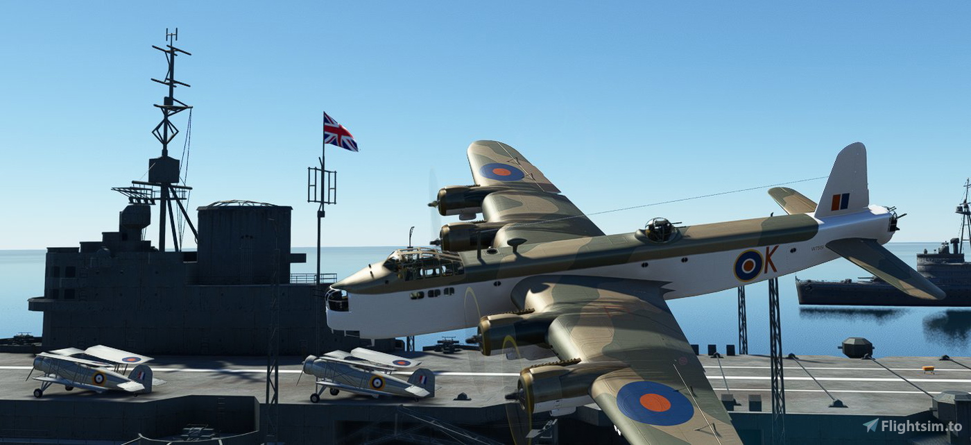 Coastal Command livery for Virtavia Short Stirling for Microsoft Flight Simulator | MSFS