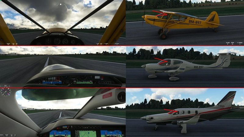 Corrected First Person Camera Positions for Microsoft Flight Simulator ...