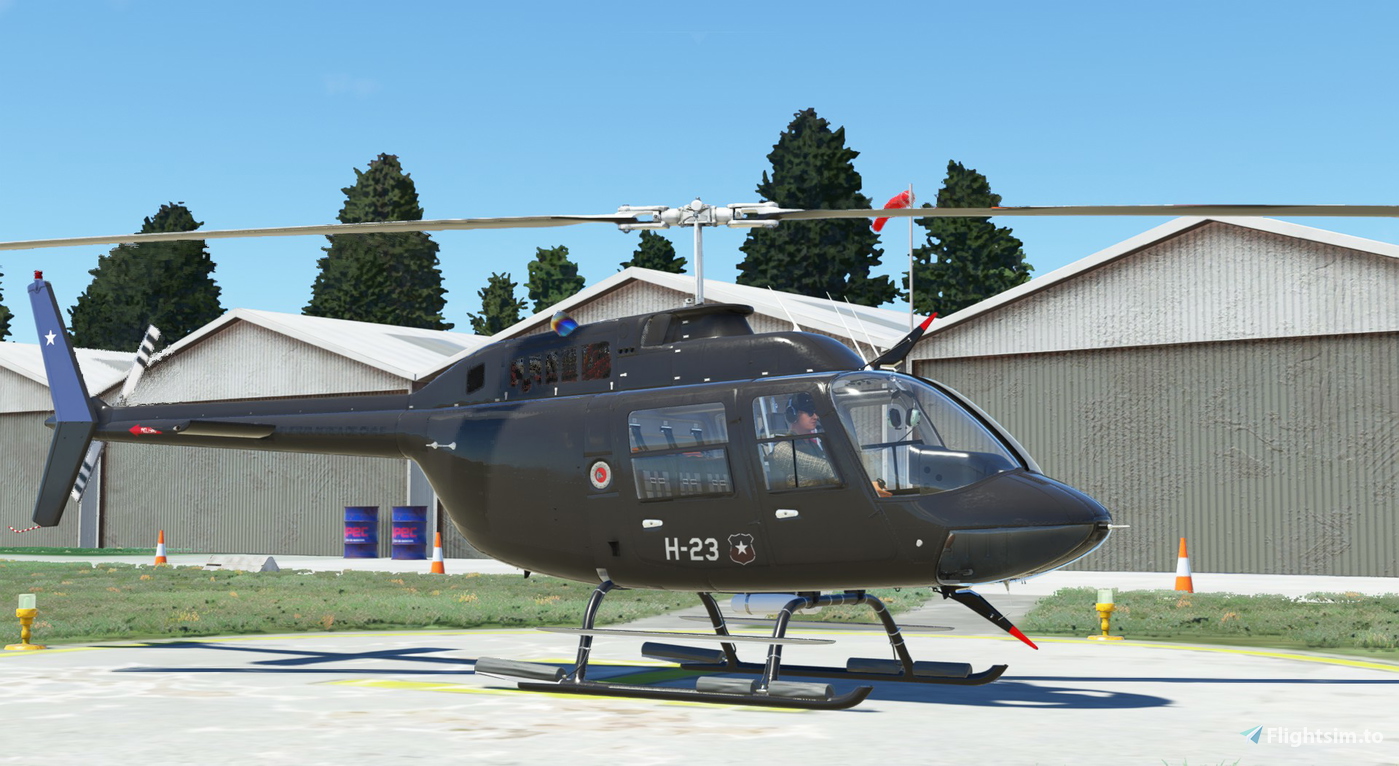 CowanSim Bell 206B3 Fuerza Aérea de Chile (Dark). pour Microsoft Flight ...
