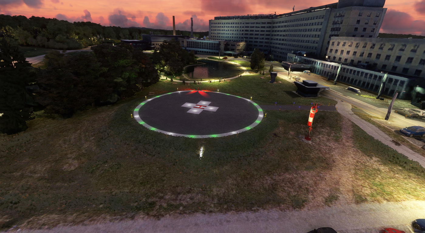 CSG7 Sherbrooke Hôpital CHUS Heliport for Microsoft Flight Simulator | MSFS