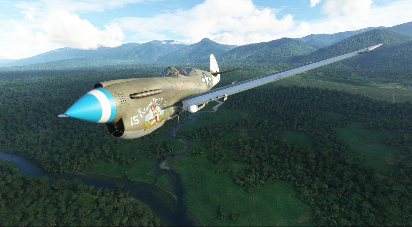 Curtiss P-40N Warhawk 49th FG #15 "Island Dream" for Microsoft Flight ...