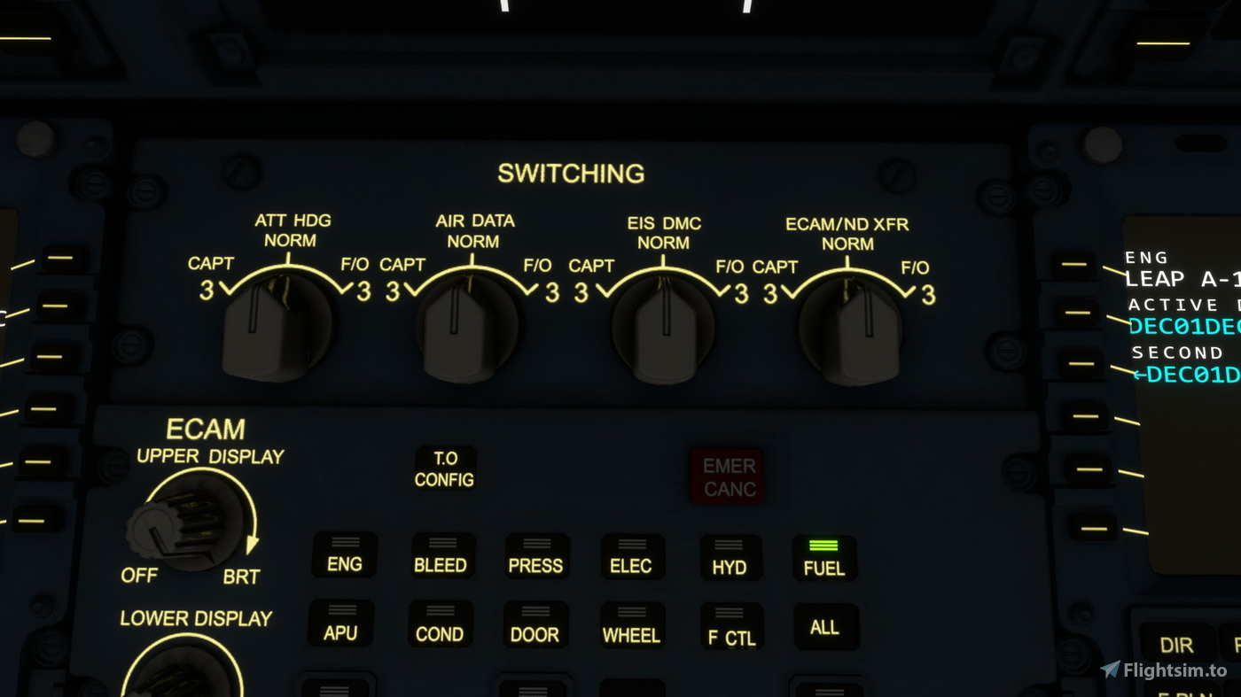 Custom Cockpit Views For The A320neo for Microsoft Flight Simulator | MSFS