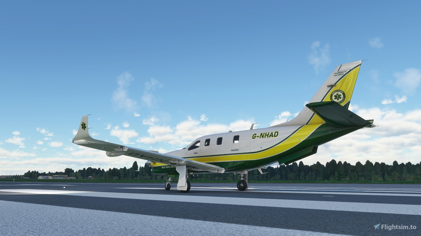 Asobo/Daher TBM930 Great North Air Ambulance Service "G-NHAD ...