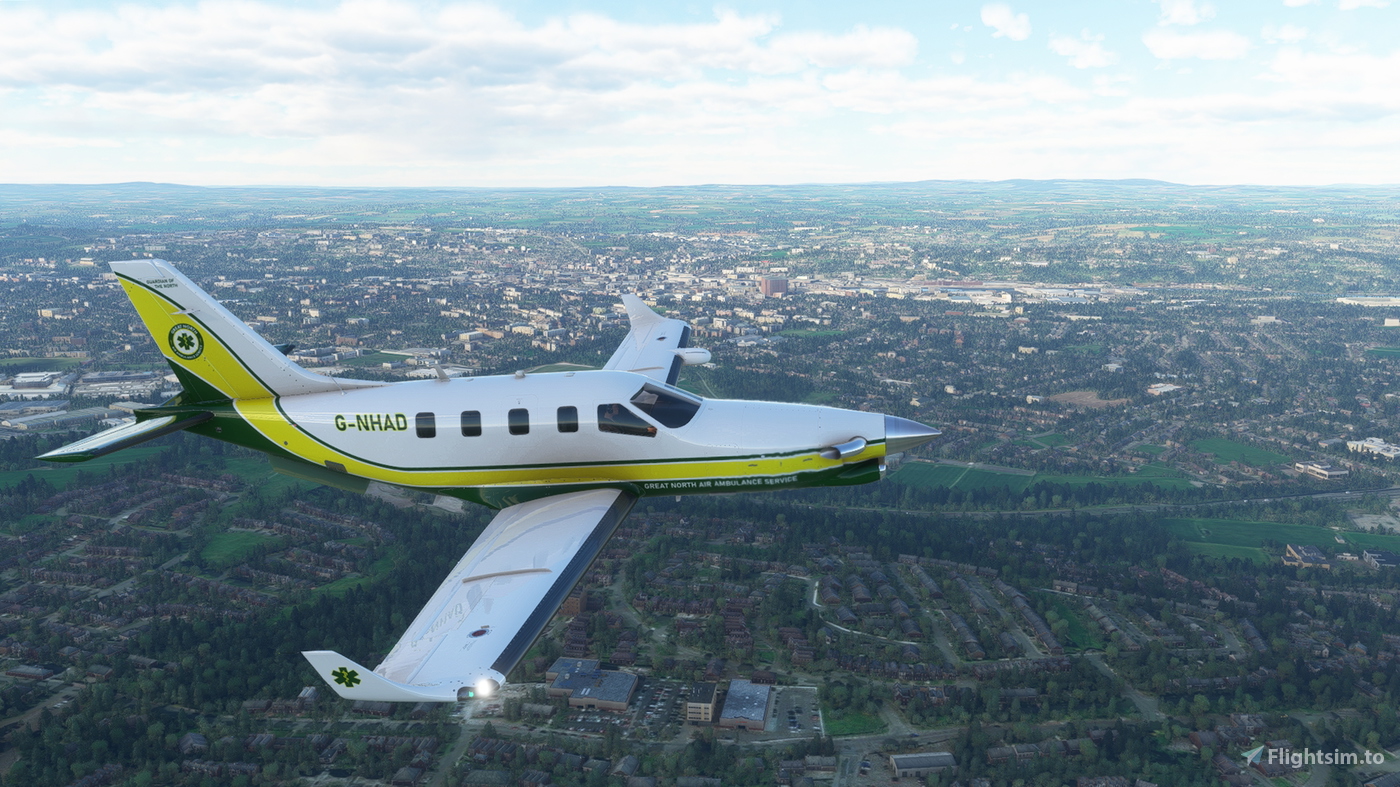 Asobo/Daher TBM930 Great North Air Ambulance Service "G-NHAD ...