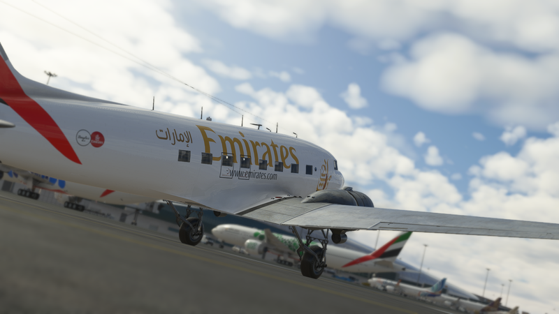 DC-3 Emirates [Fictional] for Microsoft Flight Simulator | MSFS