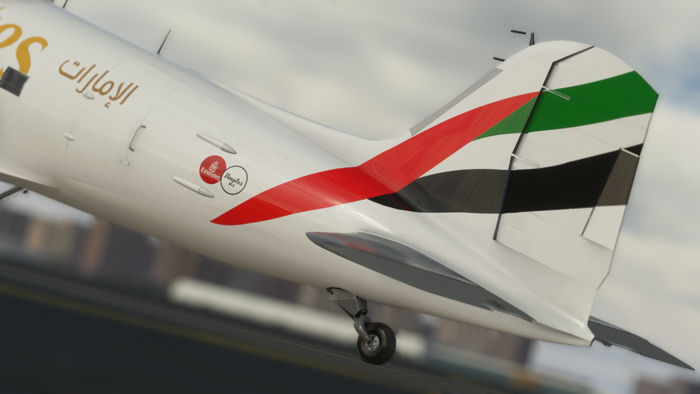 DC-3 Emirates [Fictional] for Microsoft Flight Simulator | MSFS