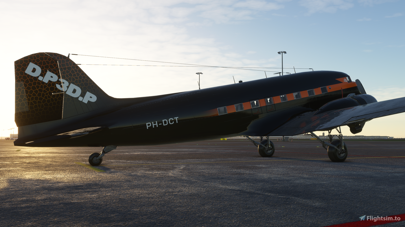 DC-3 / For DutchP3DPilot's Fleet / PH-DCT for Microsoft Flight ...